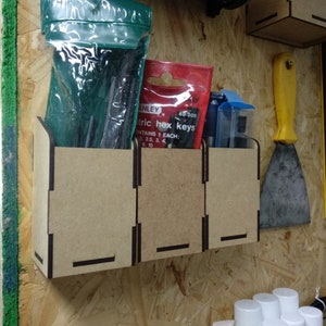 3D Tool Storage Rack Cut File: Workshop Organizer Design (digital ...