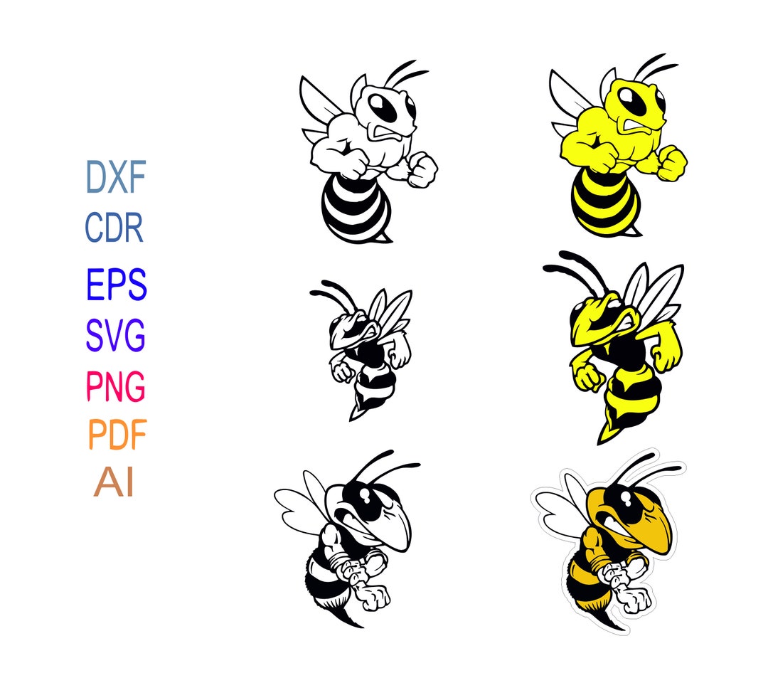 Bee Angry Svg T-shirt Download Angry Bee Svg Png Pdf Ai Eps Cut Files ...