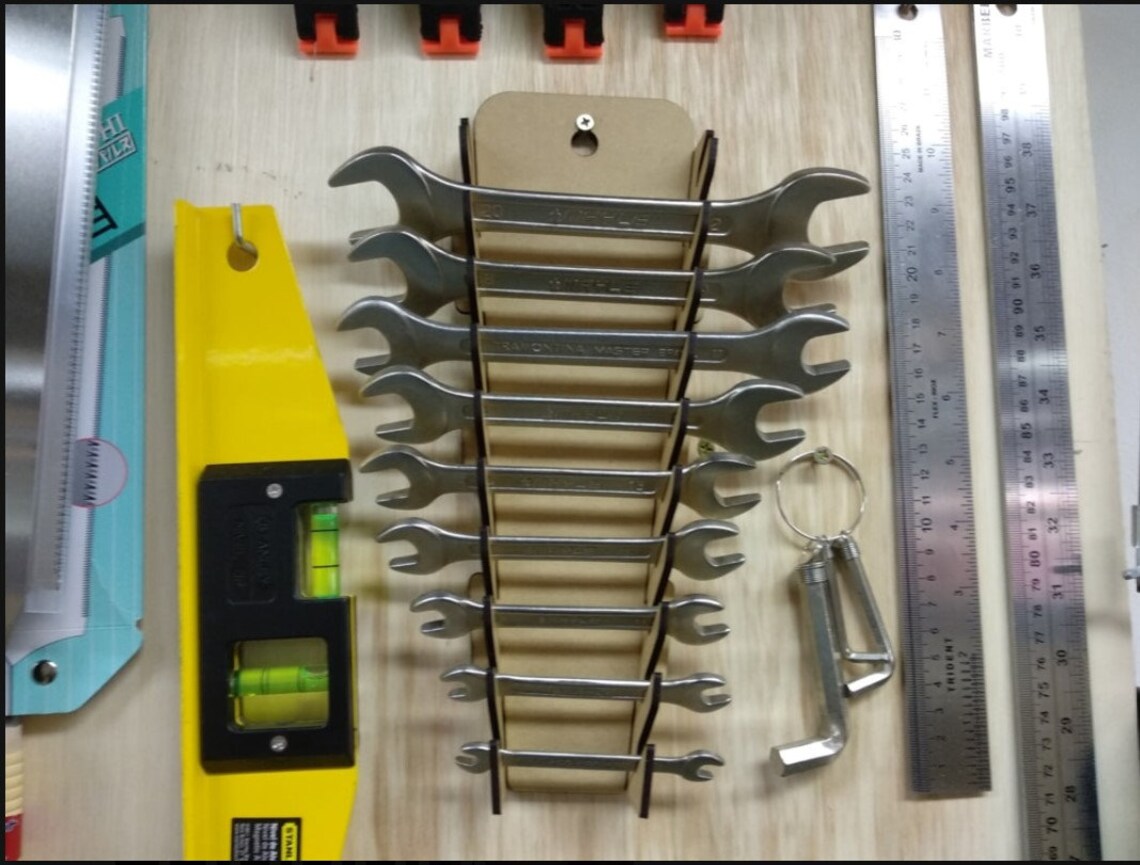 3D Tool Storage Cut File Rack Organizer Workshop Design Vector 3D ...