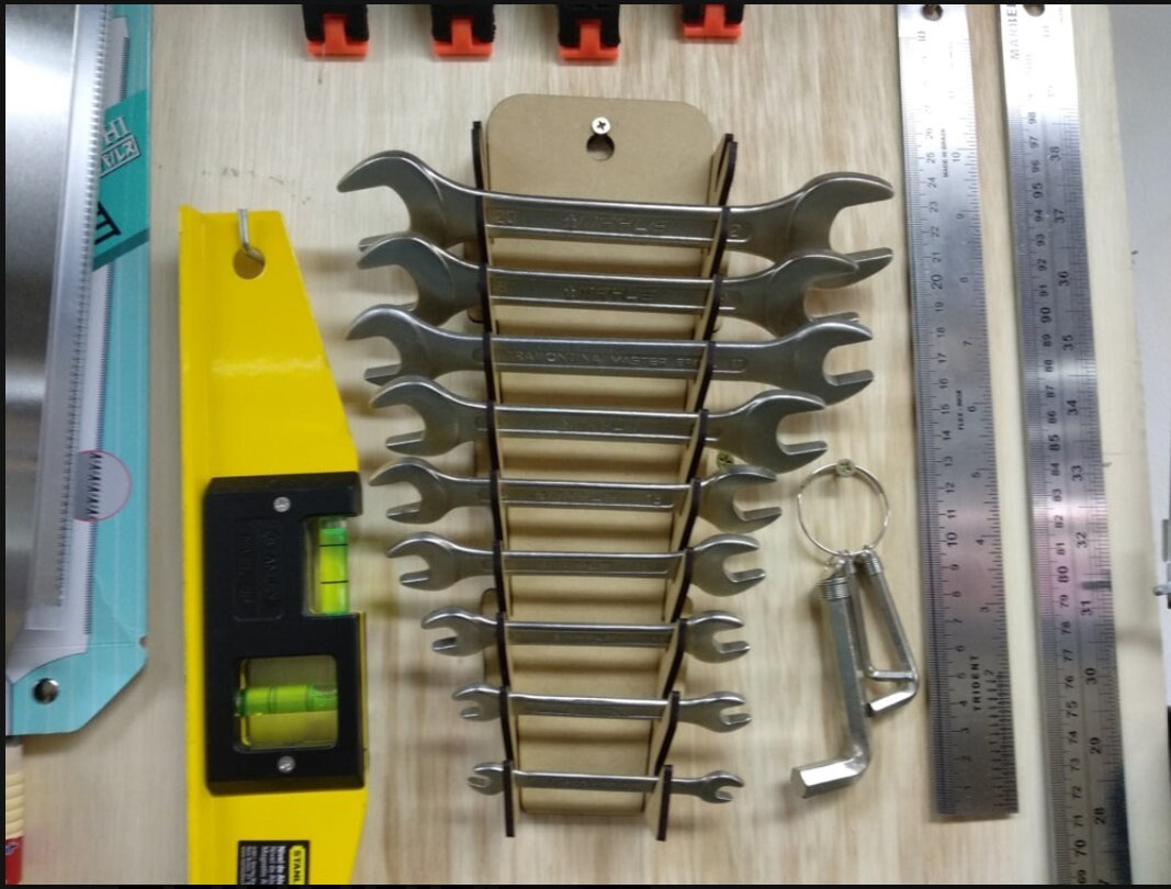 3D Tool Storage Rack Cut File: Workshop Organizer Design (digital ...