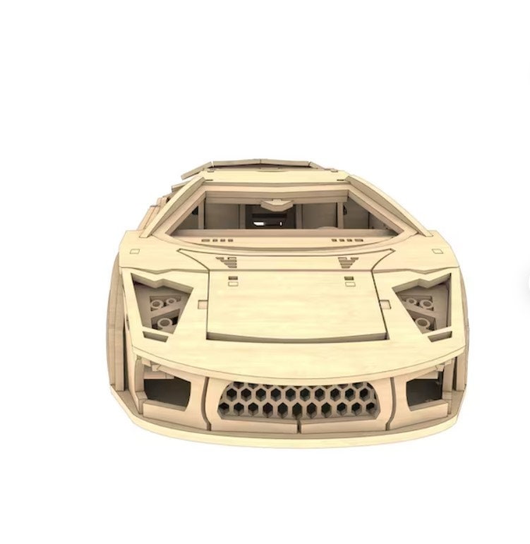 3D Lamborghini Wood Cnc Design Vector Model Puzzle Wooden Cdr Dxf Cut ...