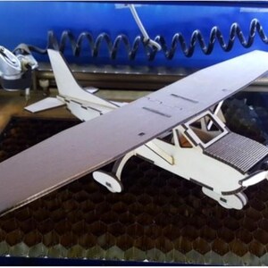 Cessna- Airplan 3D Cnc Template Cnc Design Vector Model Puzzle Wooden ...