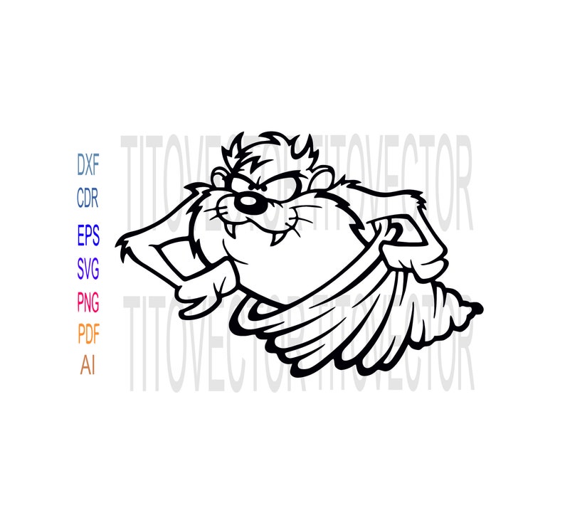 Cut Taz Svg T-shirt Download Svg Png Pdf Ai Eps Cut Sticker Taz Files ...