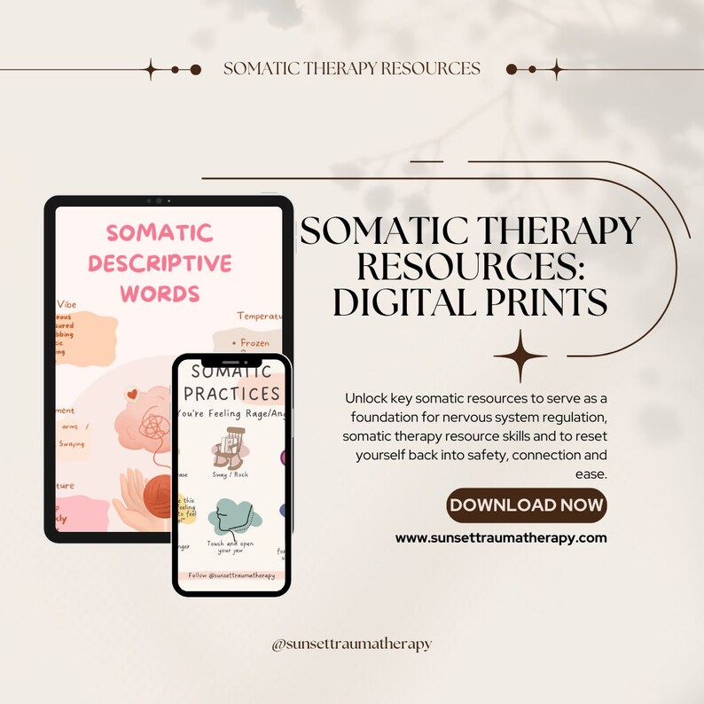 Somatic Therapy Resource Bundle - Etsy