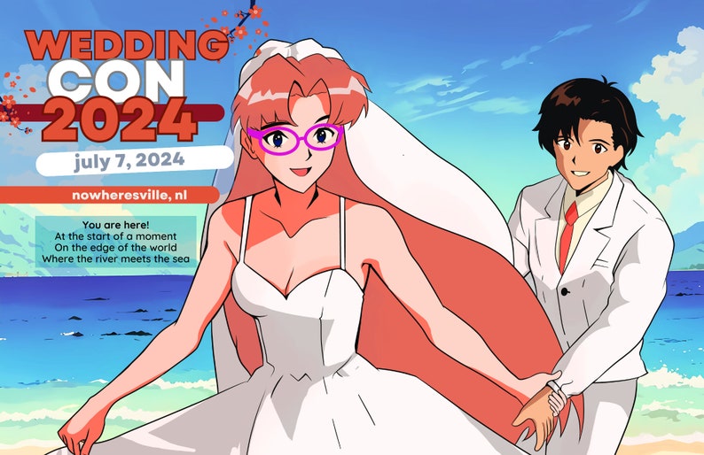 Anime-style Event Booklet for Your Geek / Nerdy Wedding! Use These for ...