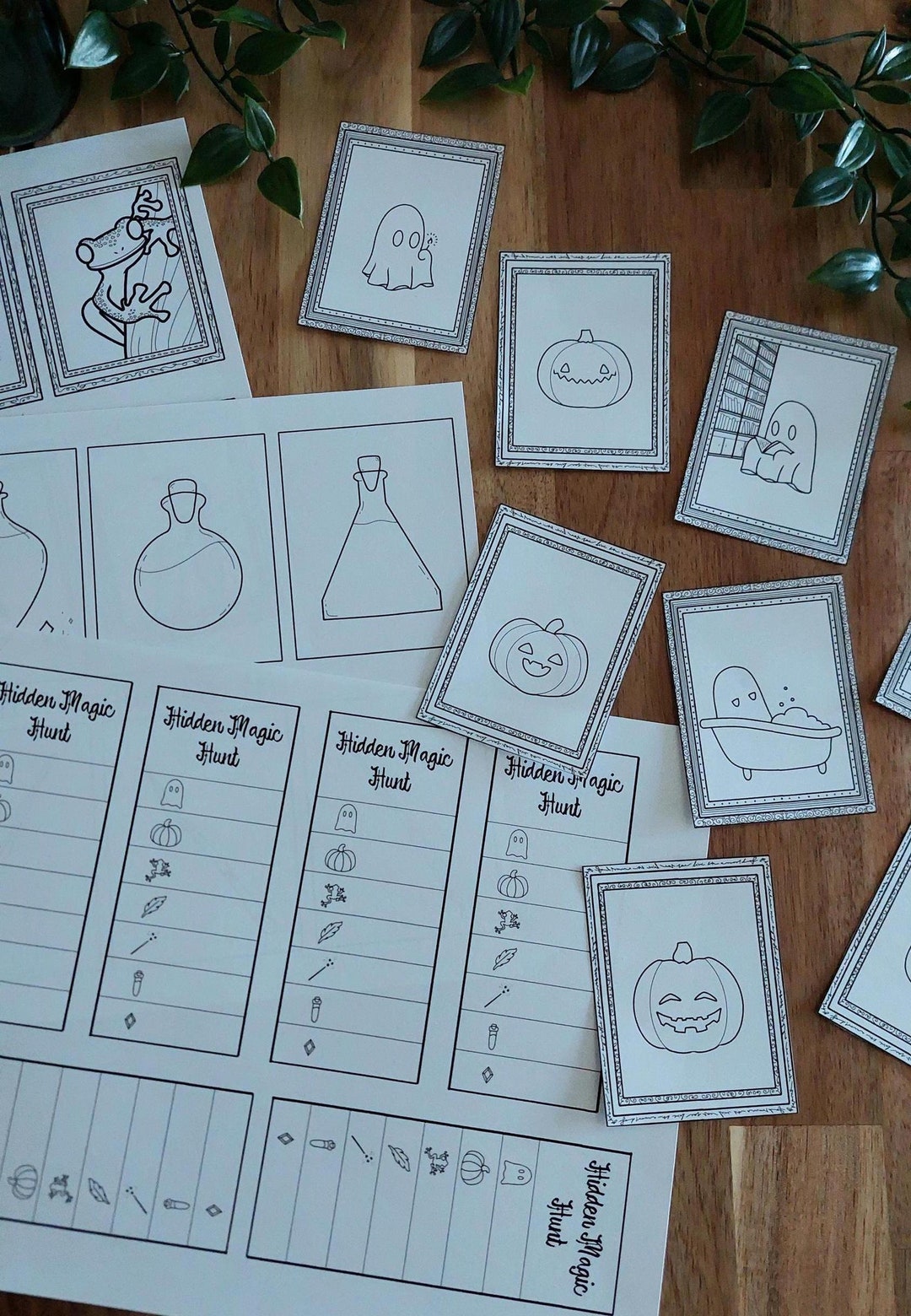 Hidden Magic Scavenger Hunt, Black and White Version - Etsy