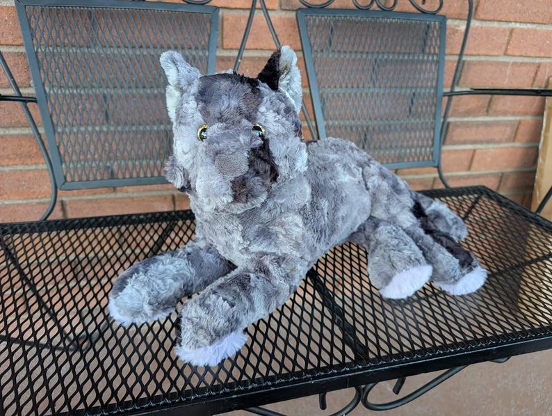 Custom Wolf Cuddle Plush - Weighted Options - Choose Your Own Colors ...