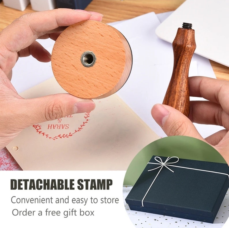 Personalized Wooden Wedding Stamp, Custom Rubber Stamp, Perfect for ...