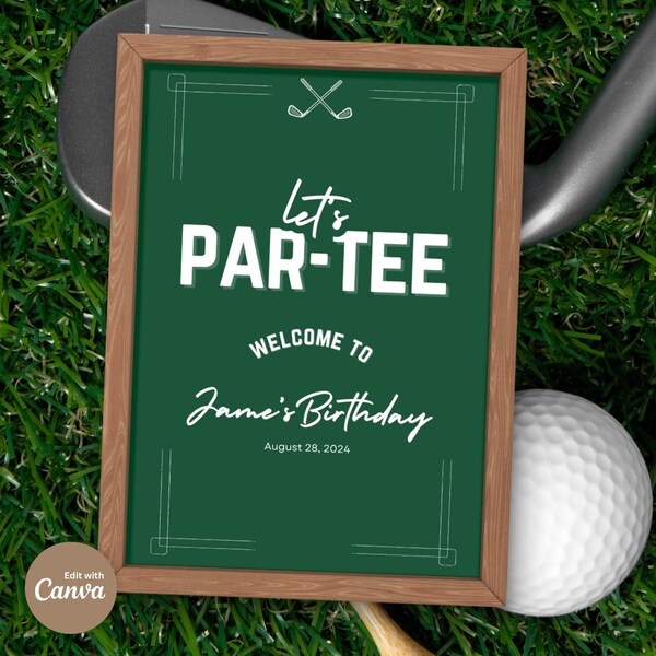 Golf Birthday Party - Etsy