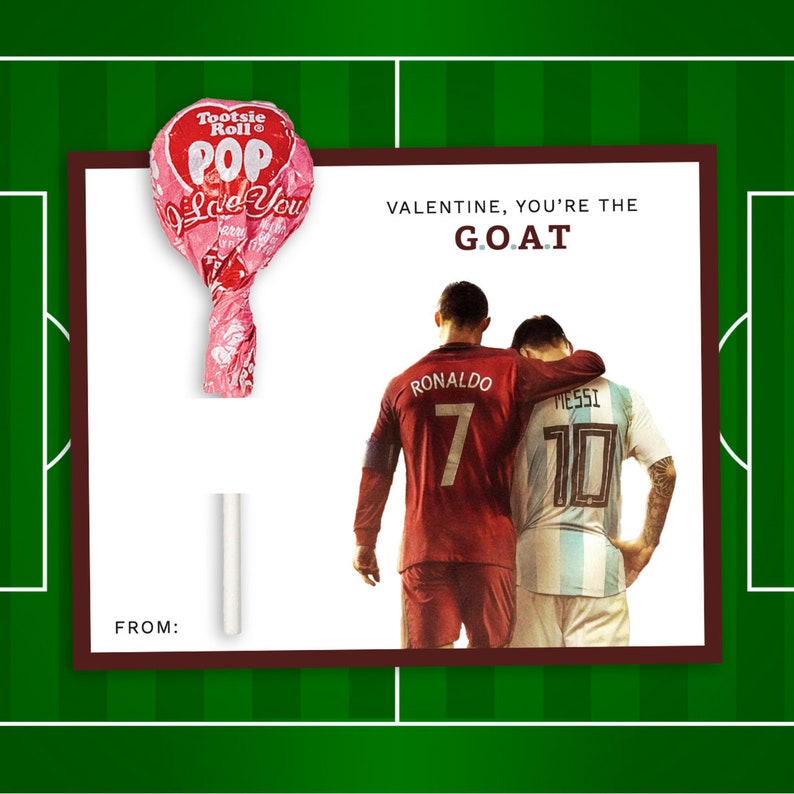 Valentine Printable, Soccer Valentine's Day Card, Instant Download - Etsy