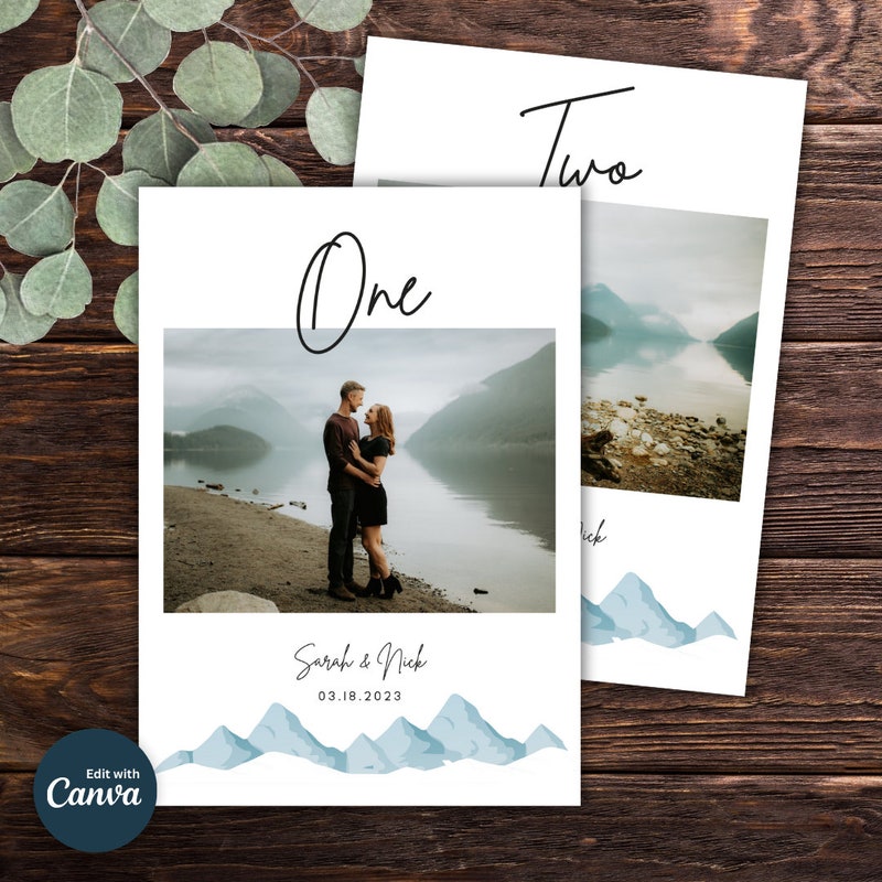 Mountain Table Numbers - Etsy