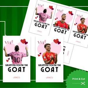 Valentine Printable, Soccer Valentine's Day Card, Instant Download, You ...
