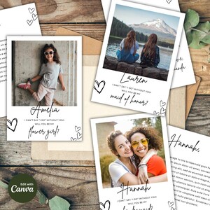 Will You Be My Bridesmaid Card Editable Template Will You Be My Maid of ...