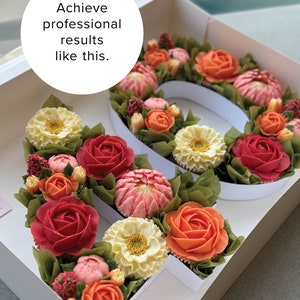 Cupcake Monogram Letter and Number Box Bundle, Instruction Guide ...