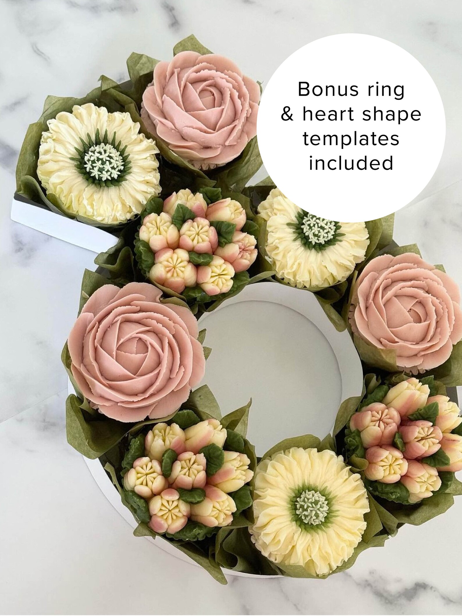 Cupcake Monogram Letter and Number Box Bundle, Instruction Guide ...