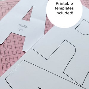 Cupcake Letter Boxes, Instruction Guide & Templates, Instant Download ...