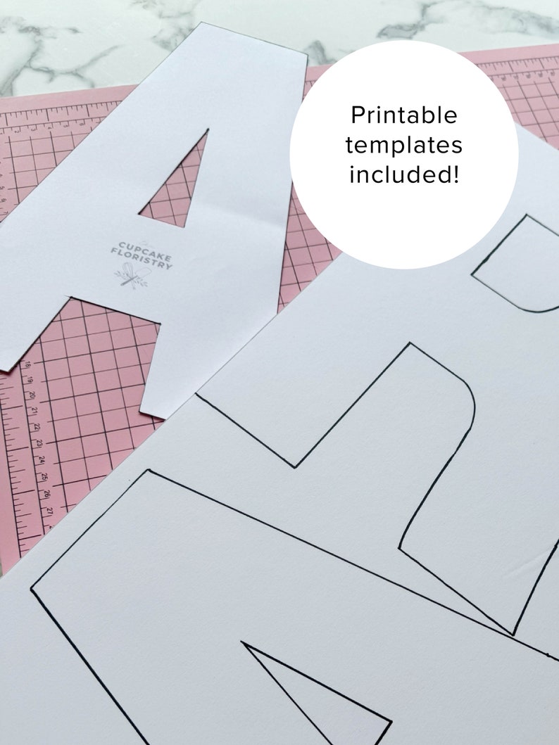 Cupcake Letter Boxes, Instruction Guide & Templates, Instant Download ...