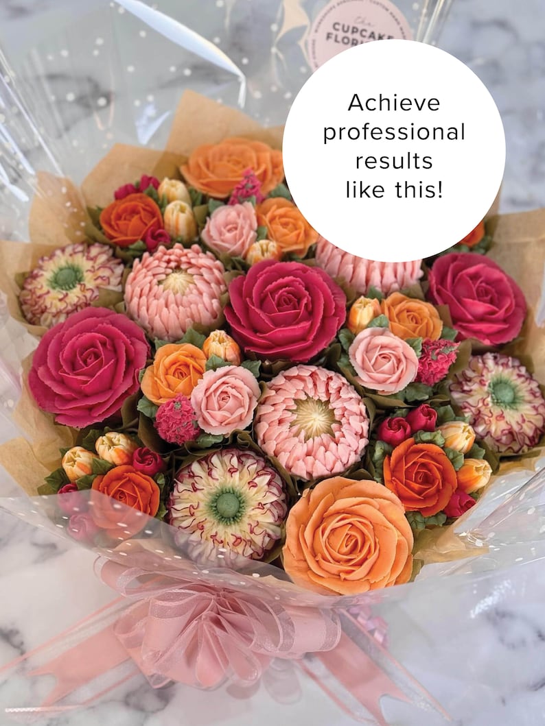 19 Cupcake Bouquet Structure Guide, Instant Download, Printable ...