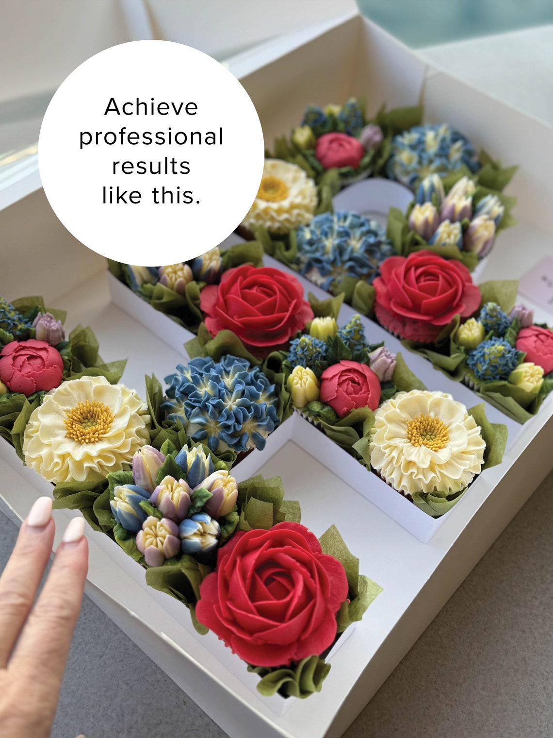 Cupcake Letter Boxes, Instruction Guide & Templates, Instant Download ...