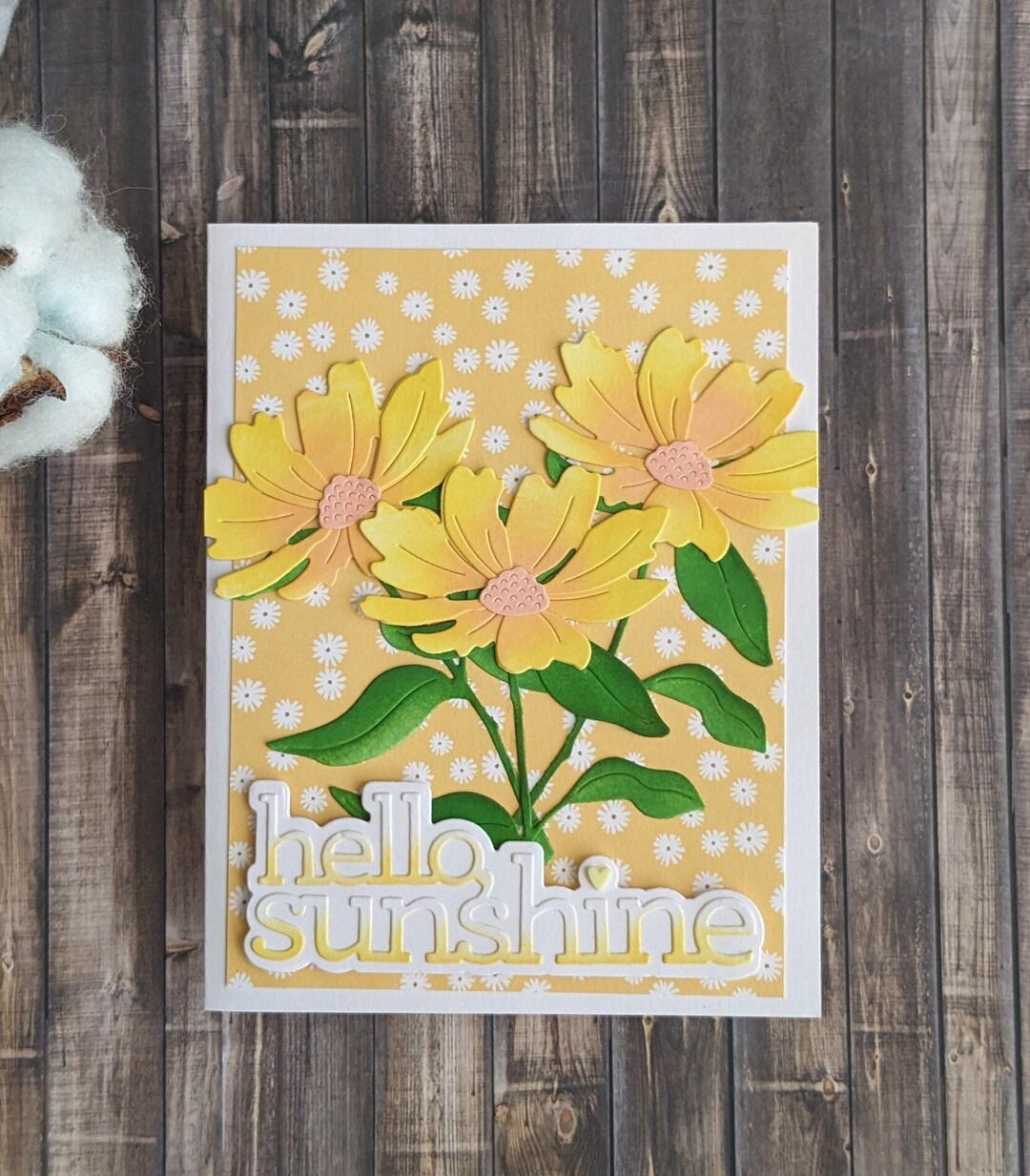 Hello Sunshine, All Occasion Card, Handmade Card, Birthday Card, Get ...