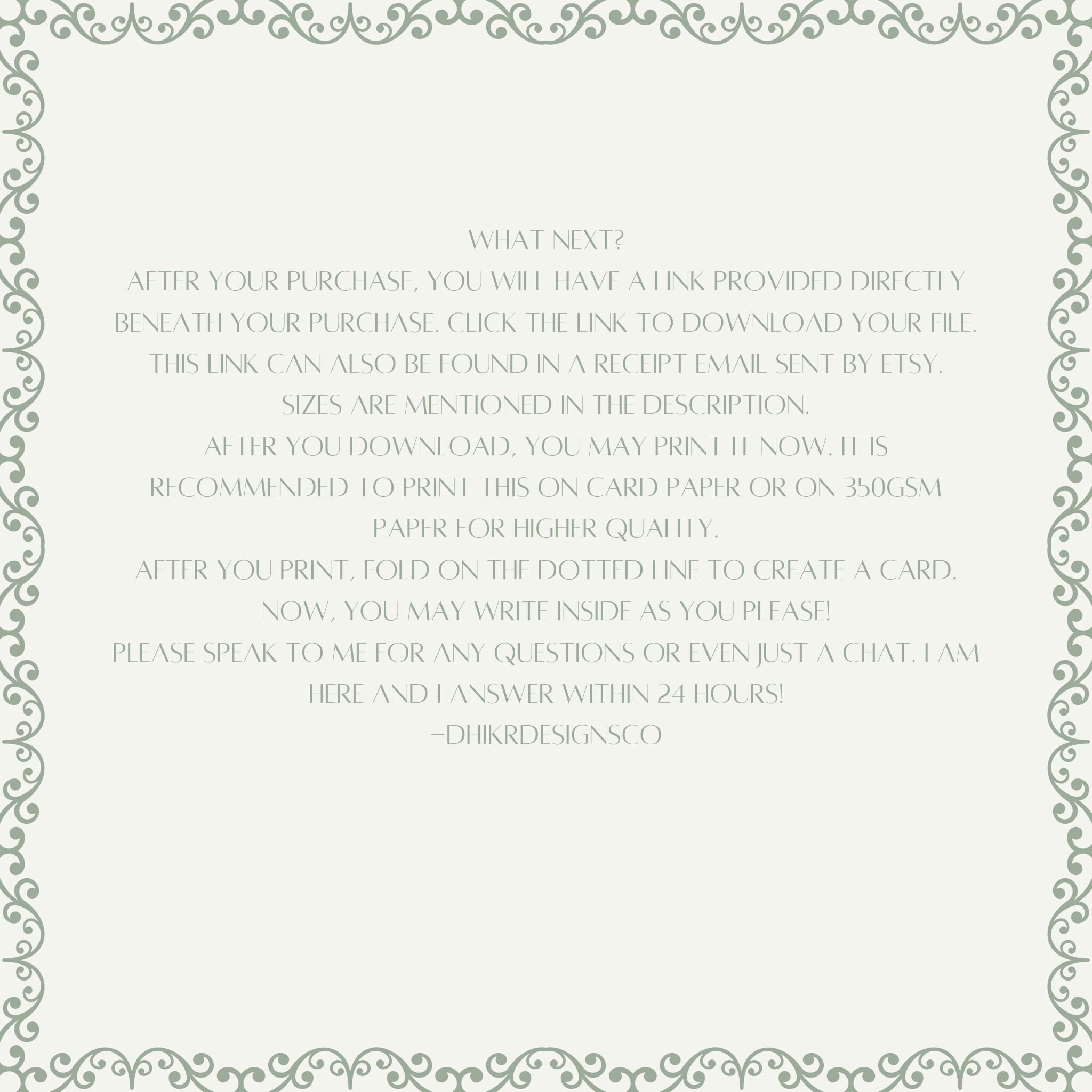 Editable Umrah Mubarak Greeting Card Islamic Gift Template Custom Omra ...