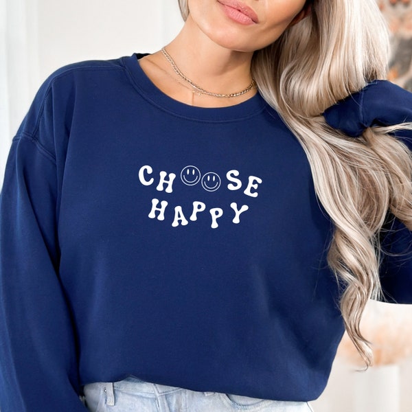 Happy Sweatshirt - Etsy