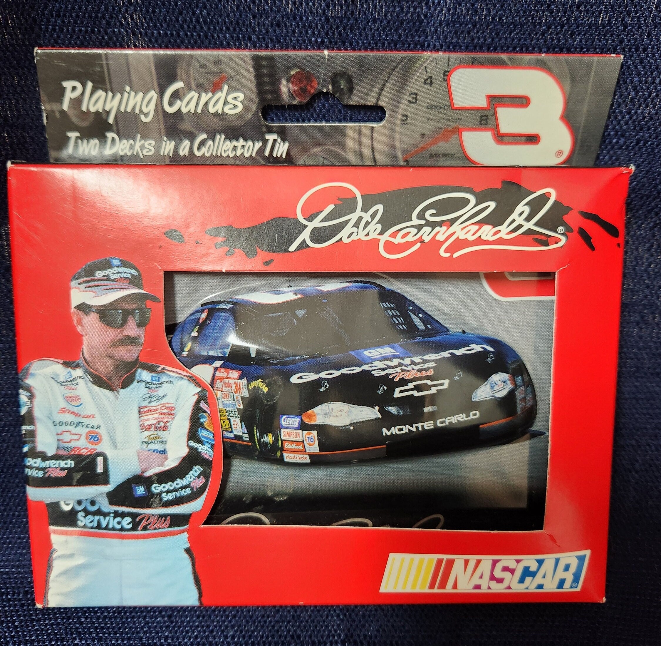 Vintage 2001 NASCAR Dale Earnhardt Sr 2 Deck Playing Card Set in Tin - Etsy