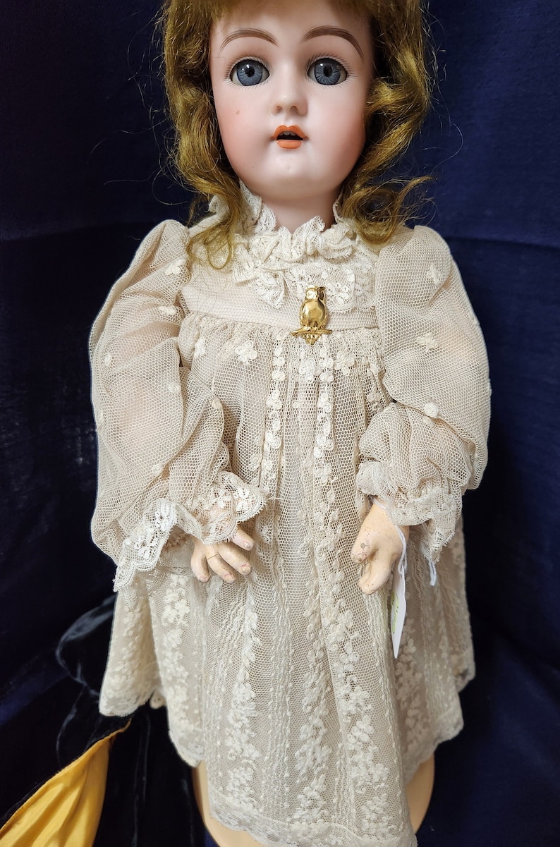 Antique 18" Handwerck Bisque Doll on Composition Body - Etsy