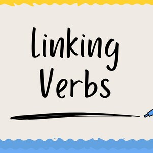 Verbs: Linking Verbs (worksheets & Quizzes) - Etsy