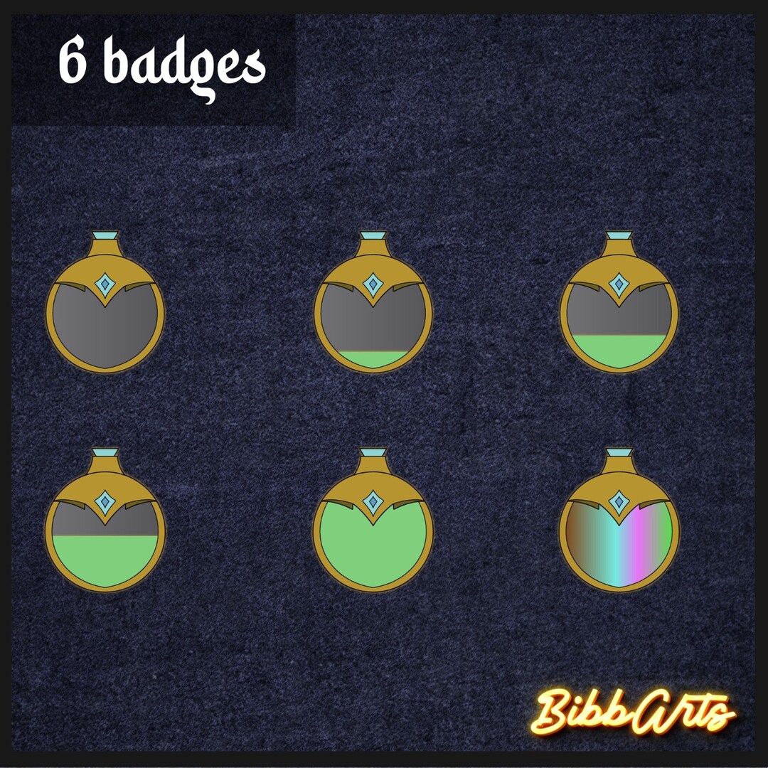Magic Jar Sub Badges for Twitch and Discord, Magic Jar Bit Badges for ...