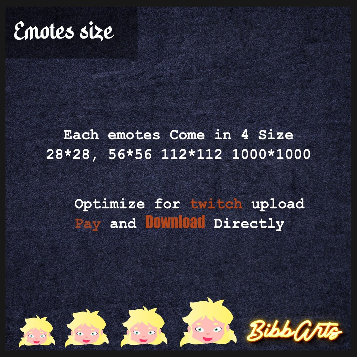 Yellow Hair Boy Emotes for Twitch and Discord, Cute Boy Emotes for ...