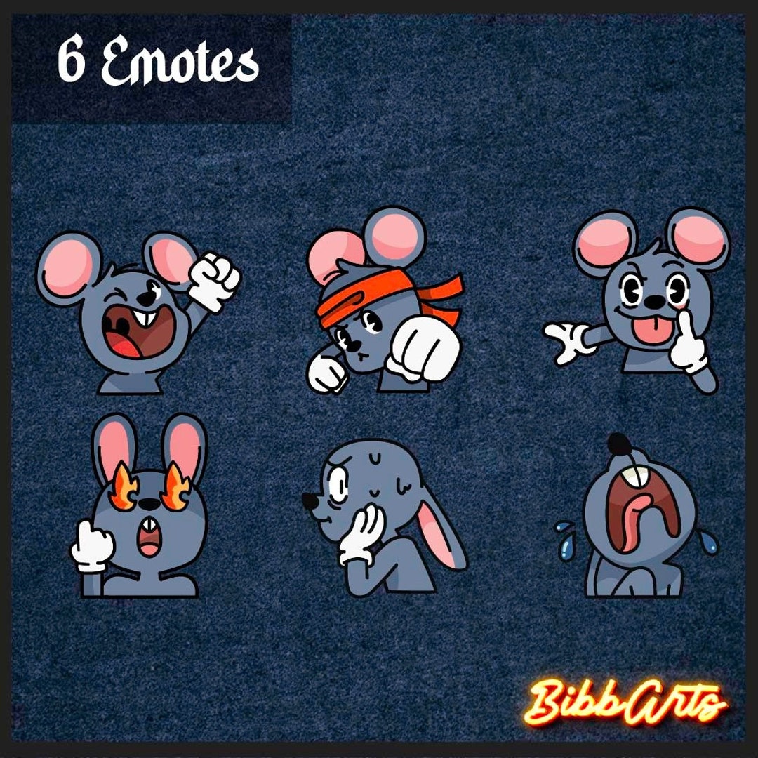 Rat Emotes for Twitch and Discord, Animal Emotes for Twitch and Discord ...