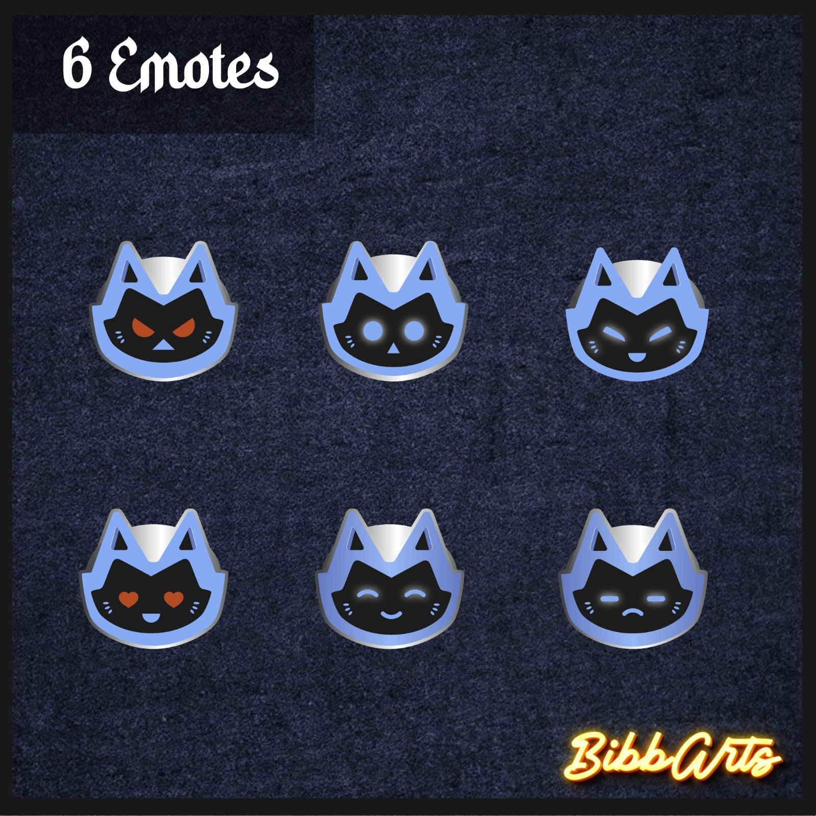 Robo Face Emotes for Twitch and Discord Sci Fi Emotes for - Etsy