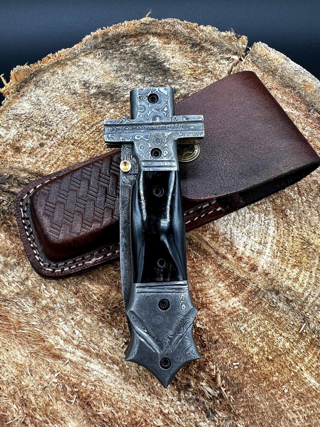 Custom Handmade 9 Christianity Cross Folding Knife, Best Gift, Pocket ...