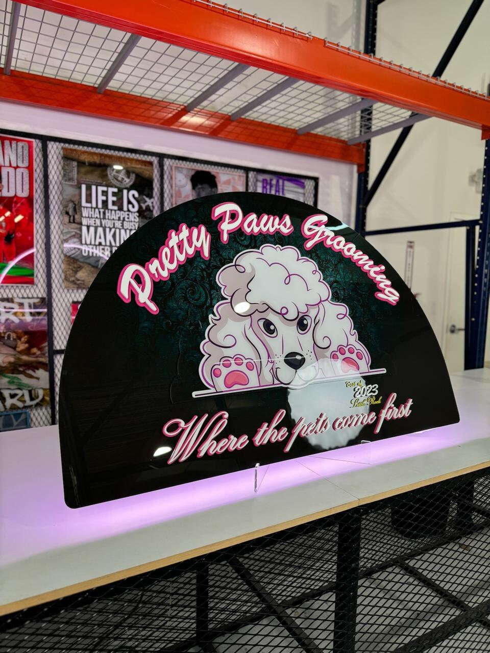 CUSTOM ACRYLIC SIGNS Multilayer 3D Business Sign / Letrero Multicapa 3D ...