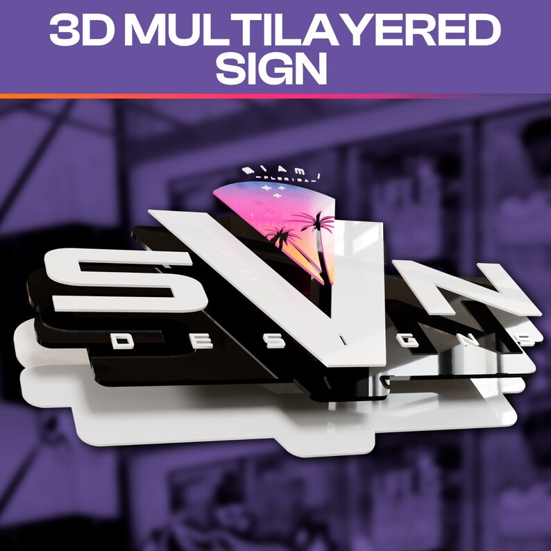 Custom Acrylic Signs, Multilayer 3d Business Sign, 3d Acrylic Signs for ...