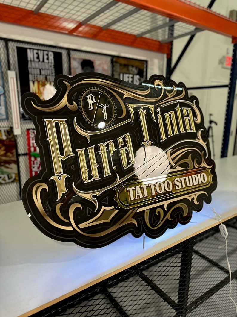 Tattoo Shop Signs – Custom 3D Acrylic Signs for Studios & Artists - Etsy