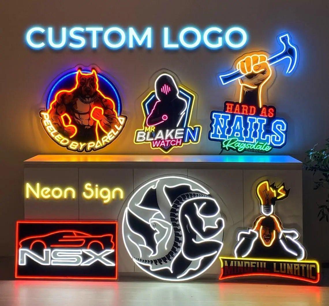 Custom Logo Neon Sign, Neon Led Signs for Business, Neon Led Acrylic Signs Custom Gift, Metal ...