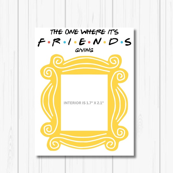 Friends Yellow Frame Printable - Etsy