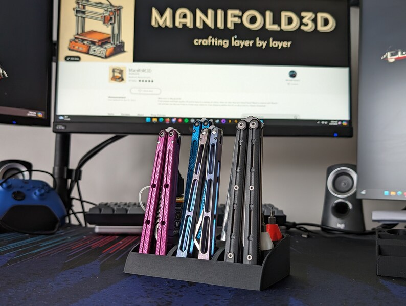 STL File Download Balisong Desk Display Stand and Accessories - Etsy