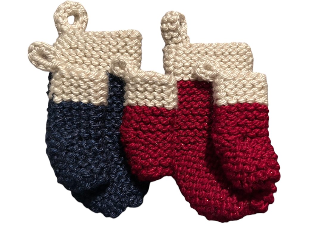 Hand Loom Knit Holiday Stockings Large and Small - Etsy