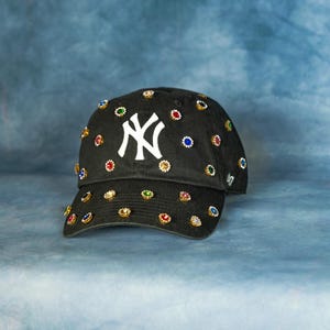 Custom '47 MLB Gem Hat Colorful Rhinestone Fitted Baseball Jeweled Hat ...