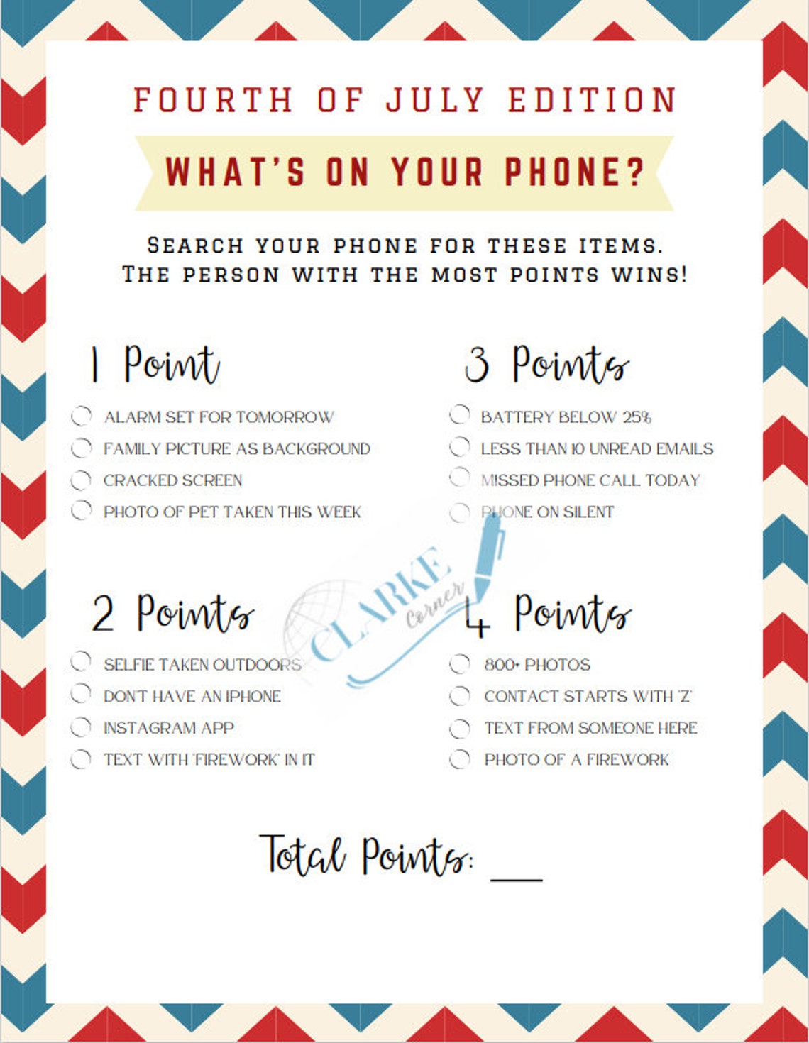 What's on My Phone Game 5 Holiday Bundle Scavenger Hunt Party Game ...