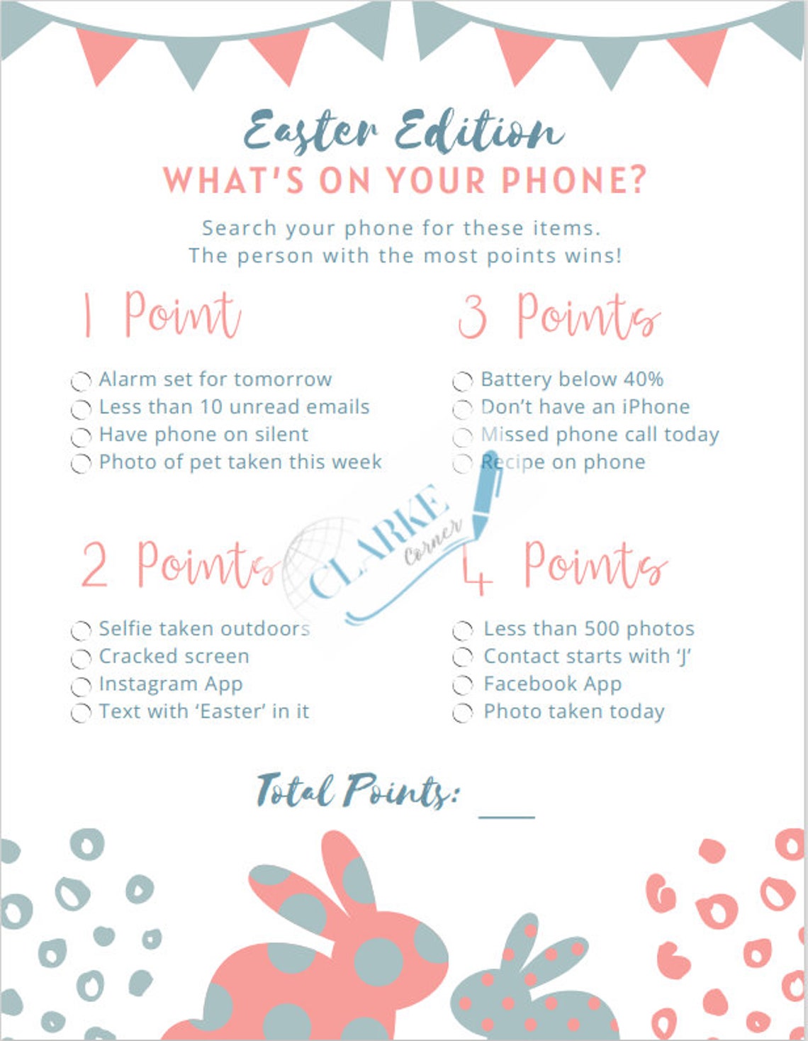 What's on My Phone Game 5 Holiday Bundle Scavenger Hunt Party Game ...