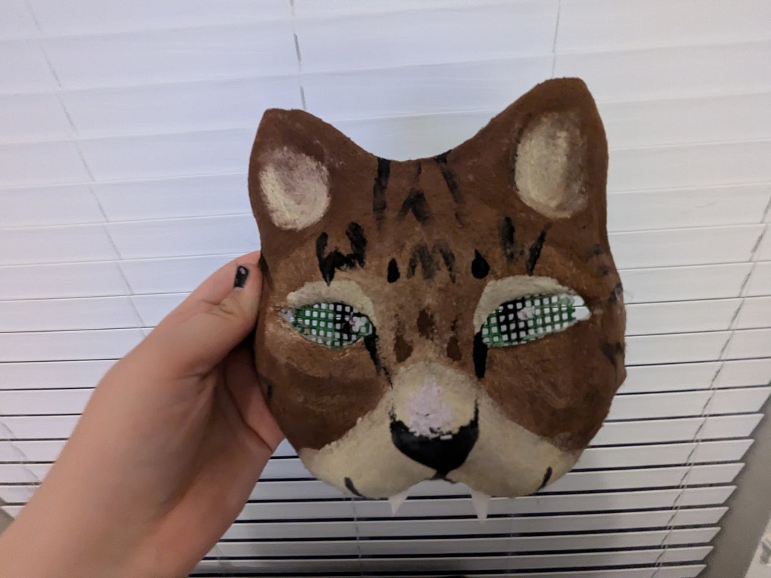 Premade Tabby Cat Mask - Etsy