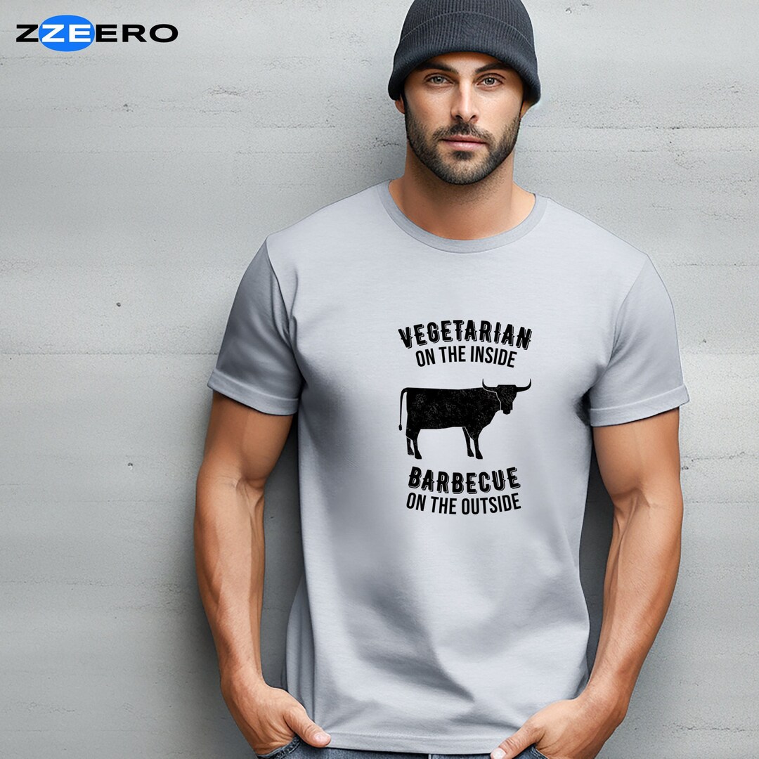 Barbecue T-shirt, Butcher Tee, Grill Master Shirt, Grass Fed Beef, BBQ ...