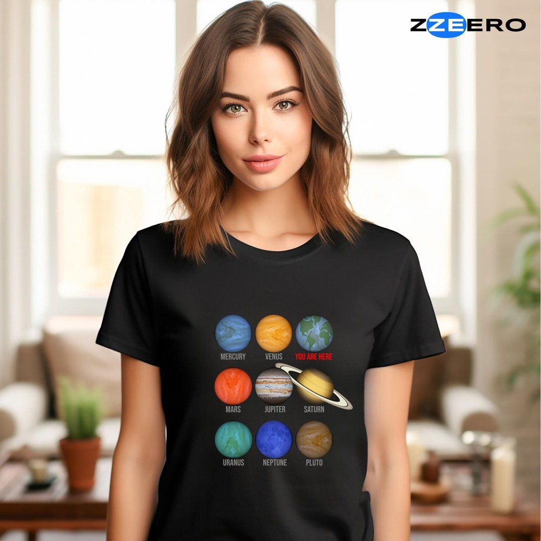 Space Exploration Tee, Astronomer Gift Shirt, Celestial Bodies Top ...