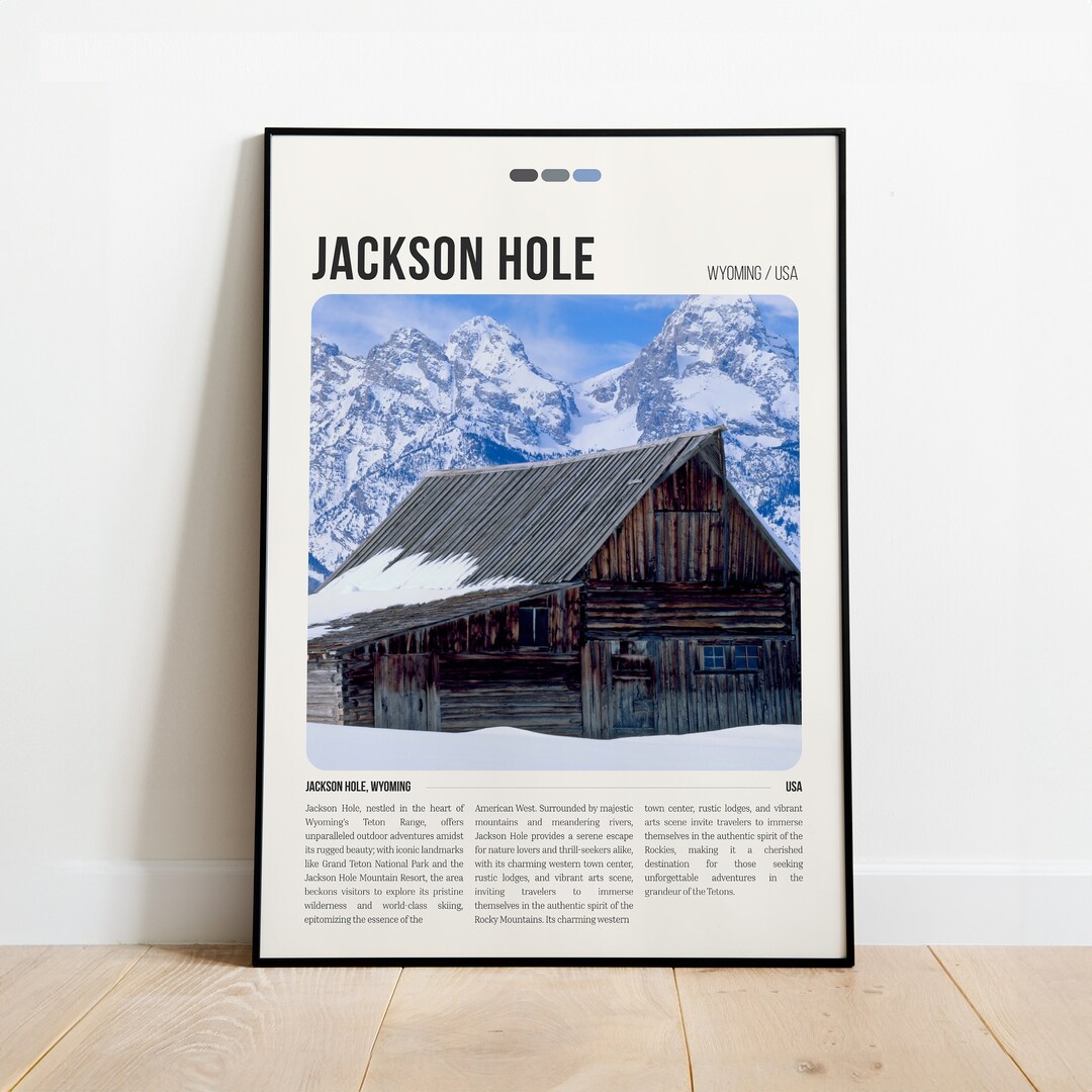 Jackson Hole Print | Jackson Hole Poster | Jackson Hole Wall Art ...
