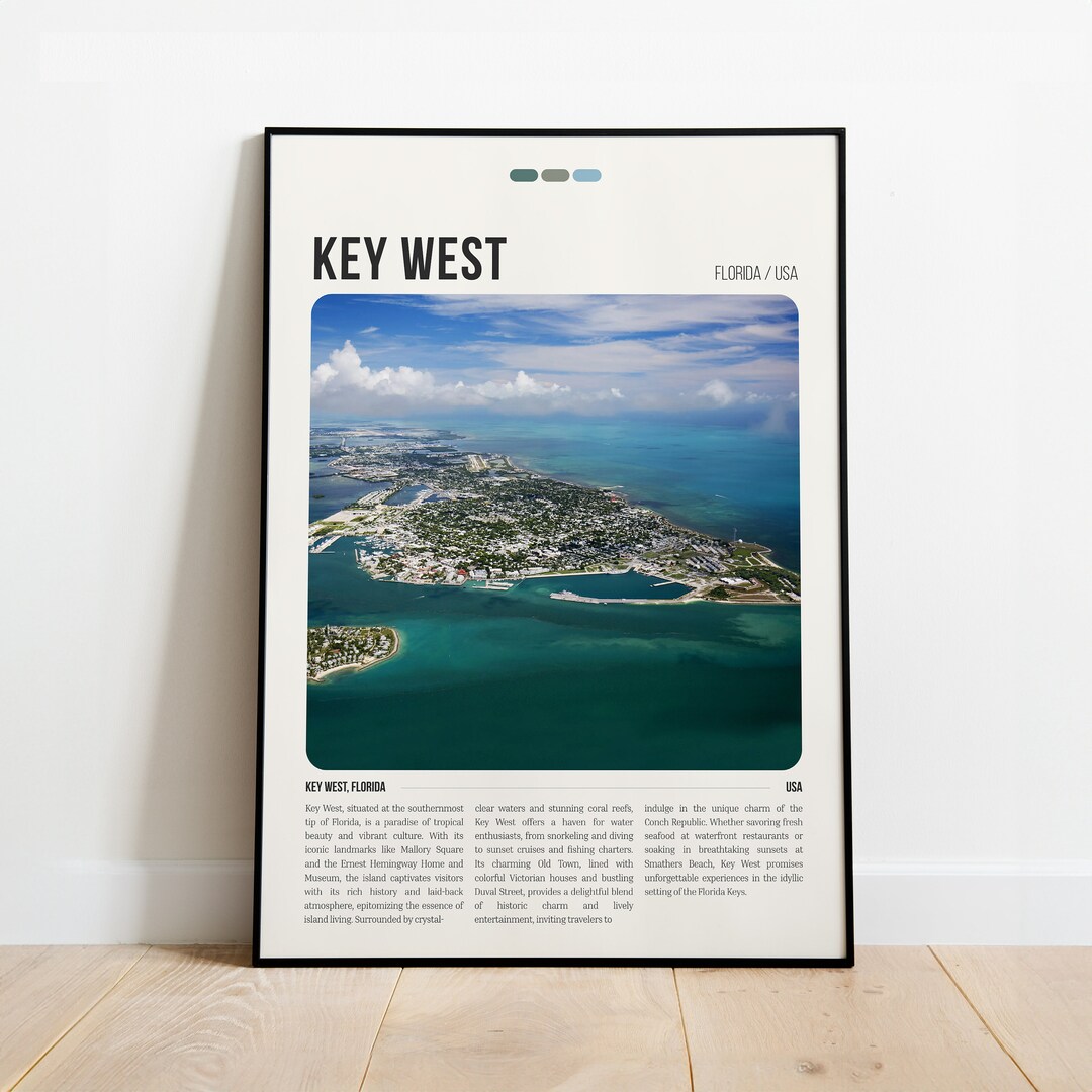 Key West Print Key West Poster Key West Wall Art Travel Florida - Etsy