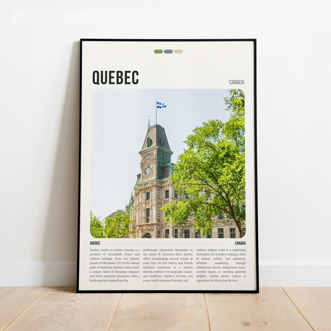 Quebec Print | Quebec Poster | Quebec Wall Art | Travel Quebec - Etsy